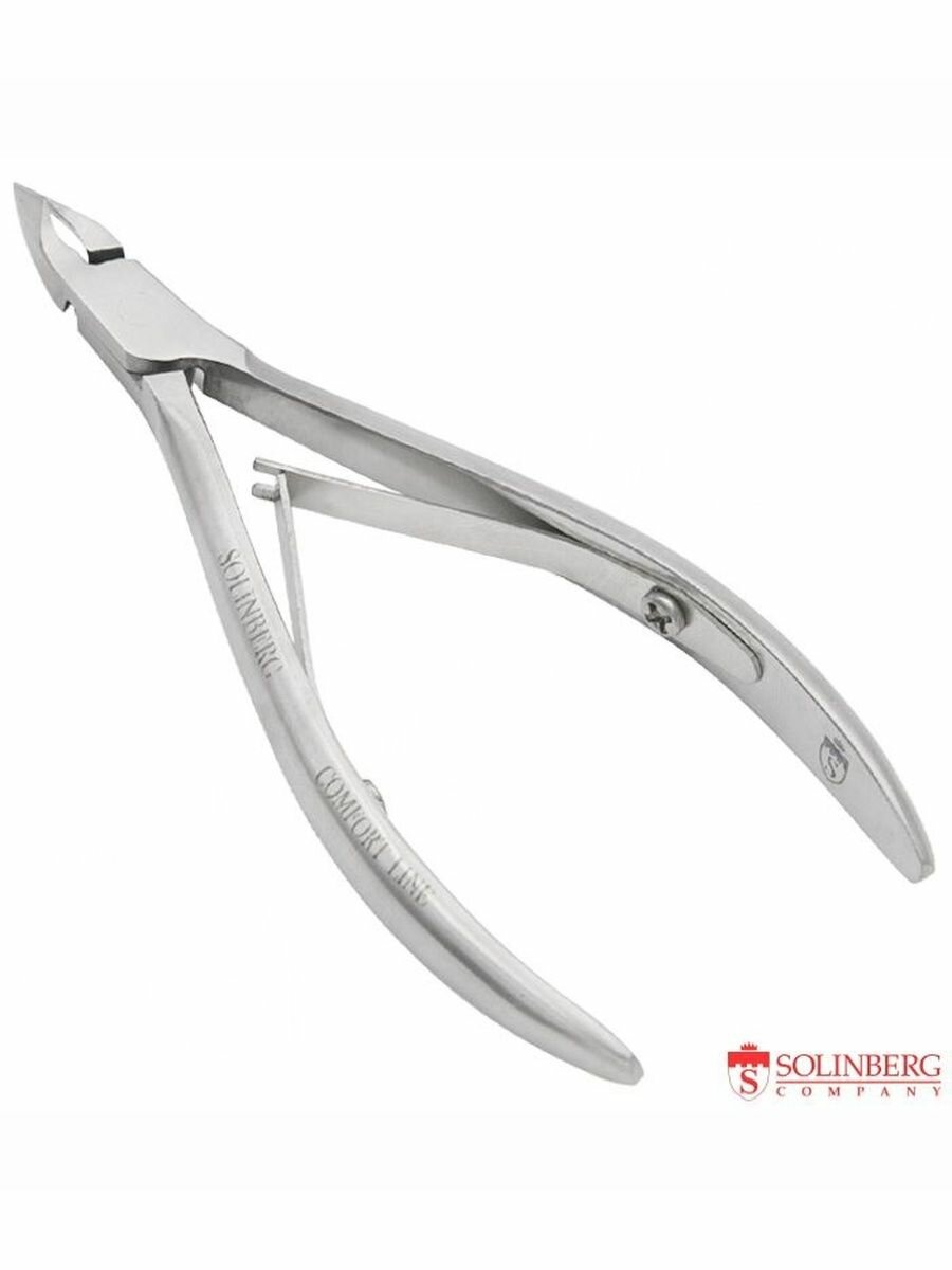 Кусачки маникюрные Solinberg Comfort Line 306, ручная заточка, серая сталь