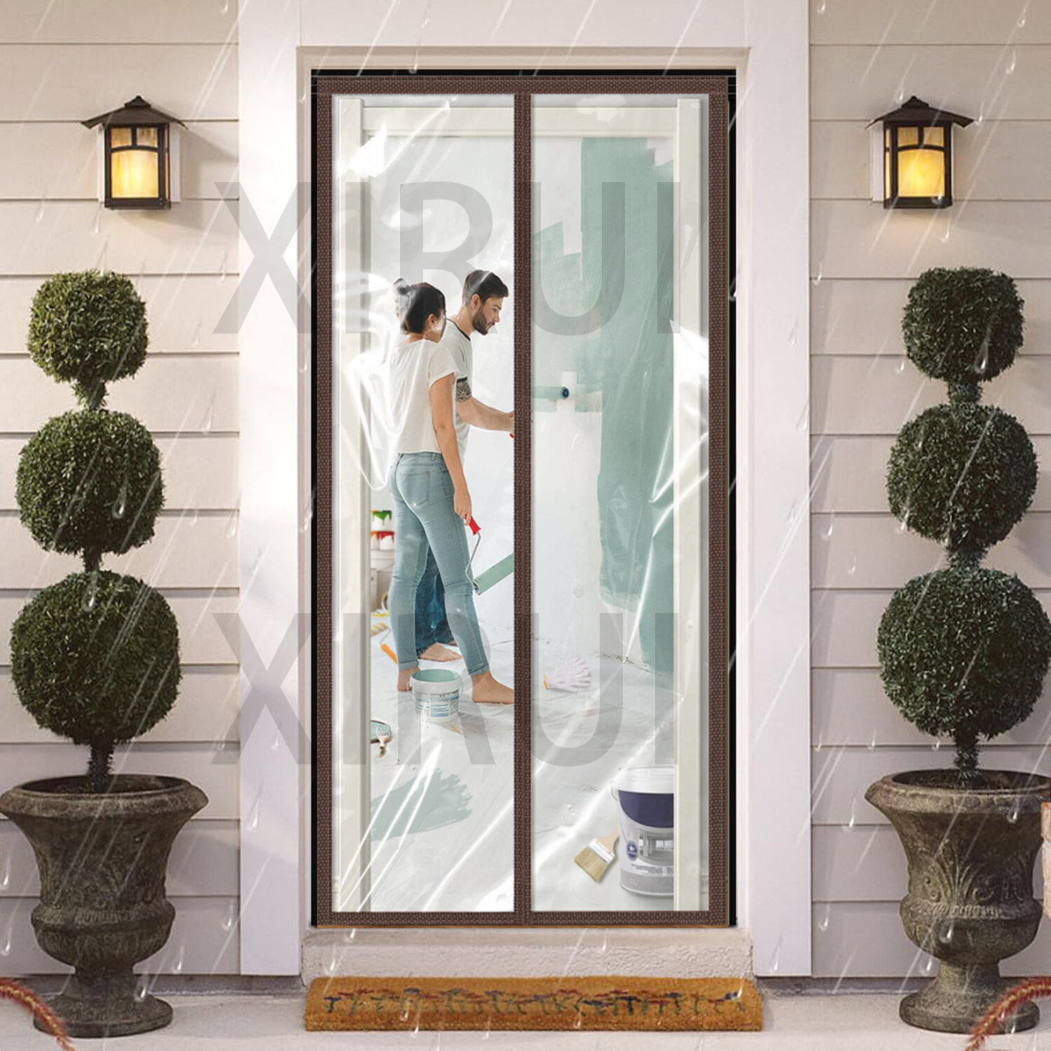 Штора-дверь Alyseldy, теплоизоляционная, автоматическая, из ПВХ