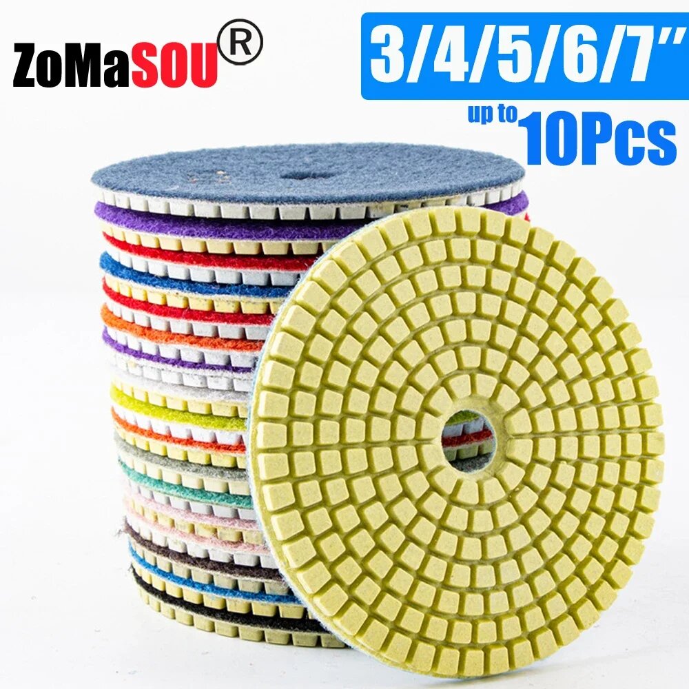 Полировальные подушечки алмазные 7 дюймов, 3000 Grit, 1Pcs