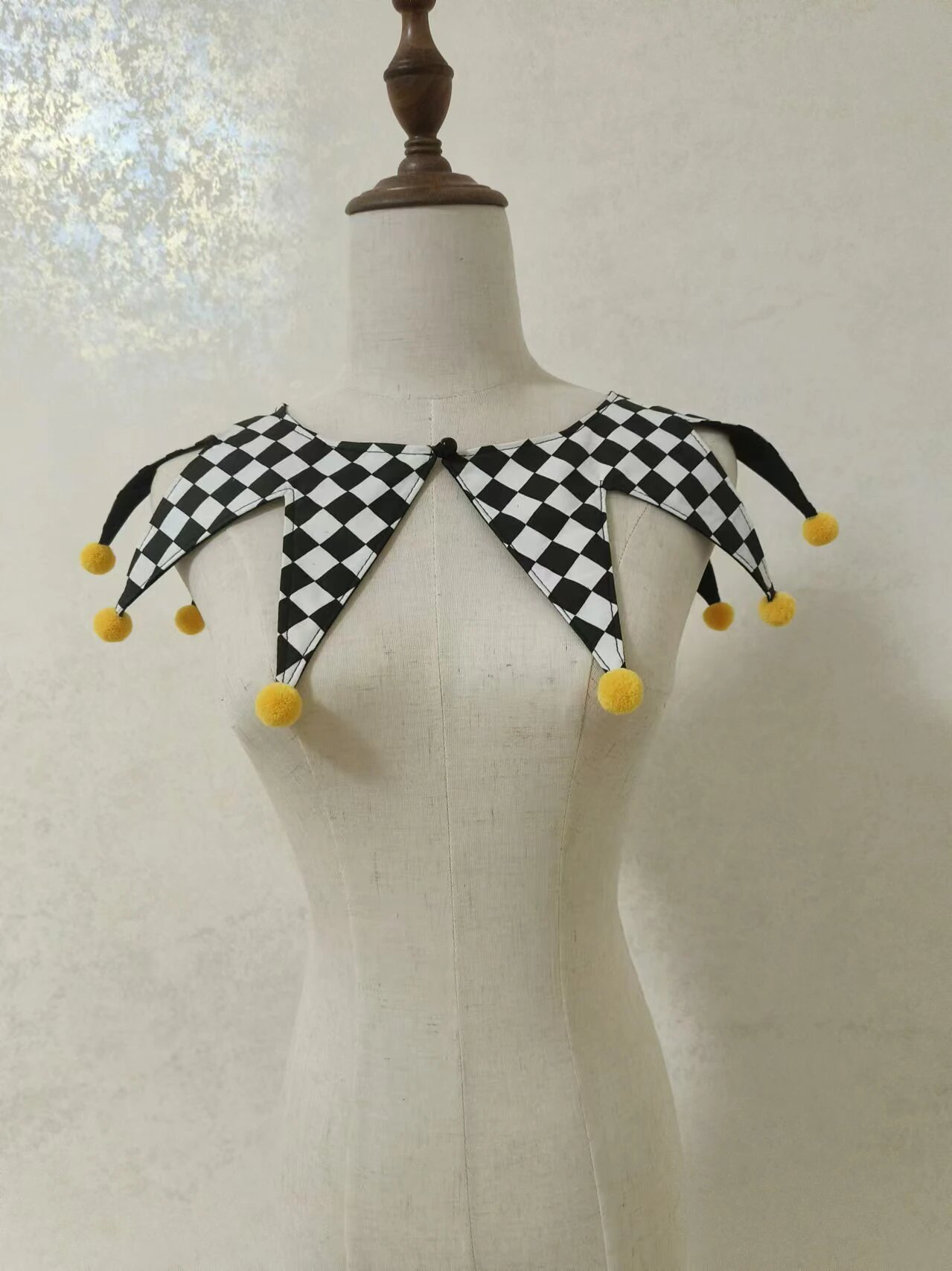 Хэллоуин Красочный и универсальный пушистый шаровой воротник клоуна для выступлений Adult58cm