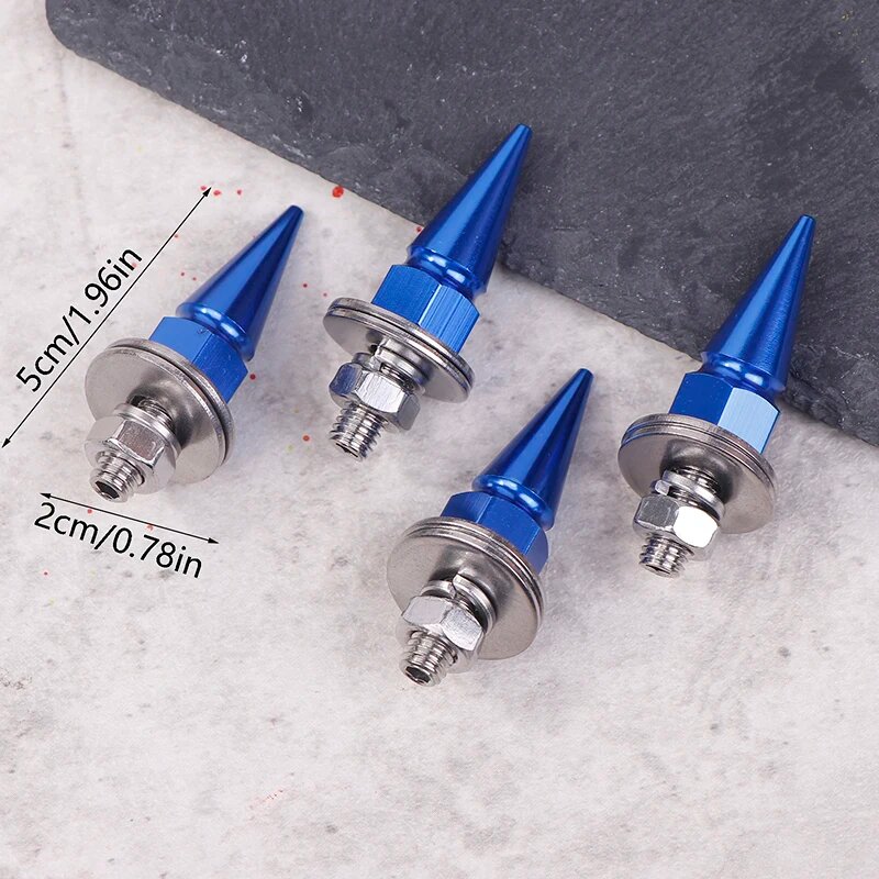 4 шт. алюминиевый сплав с винтами с резьбовым наконечником M6, Стайлинг автомобиля, болты для номерного знака, болты для шайбы крыла, комплект одежды для отсека двигателя