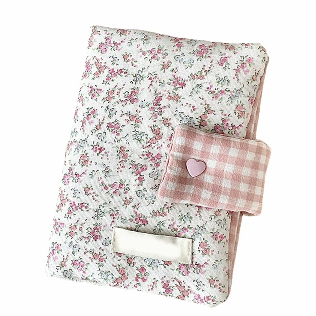 Эстетичный блокнот с цветочным принтом для студентов, Розовый