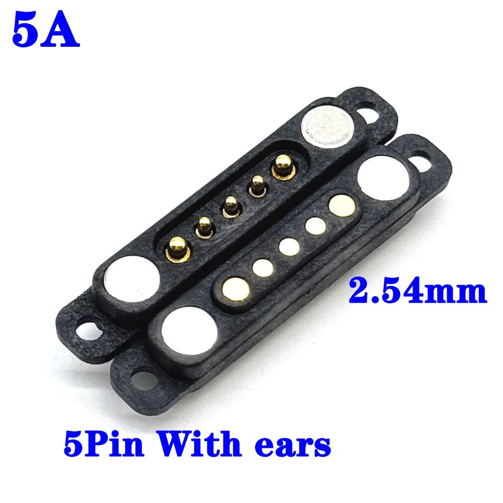 Водонепроницаемый магнитный разъем Pogo Pin LAJQTAO 6контактный 5P With ears 5A