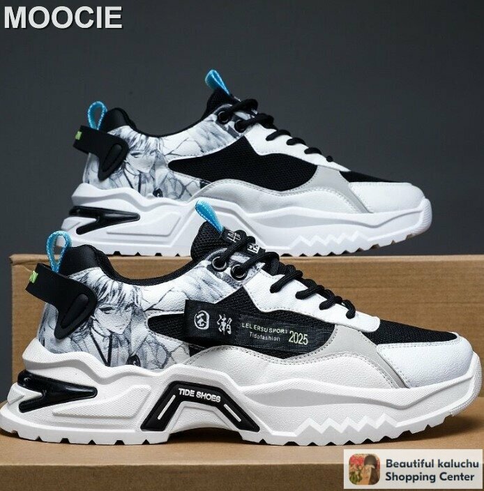Кеды MOOCIEМ, Массивная обувь для мужчин и подростков — кроссовки на толстой подошве, увеличивающие каблук