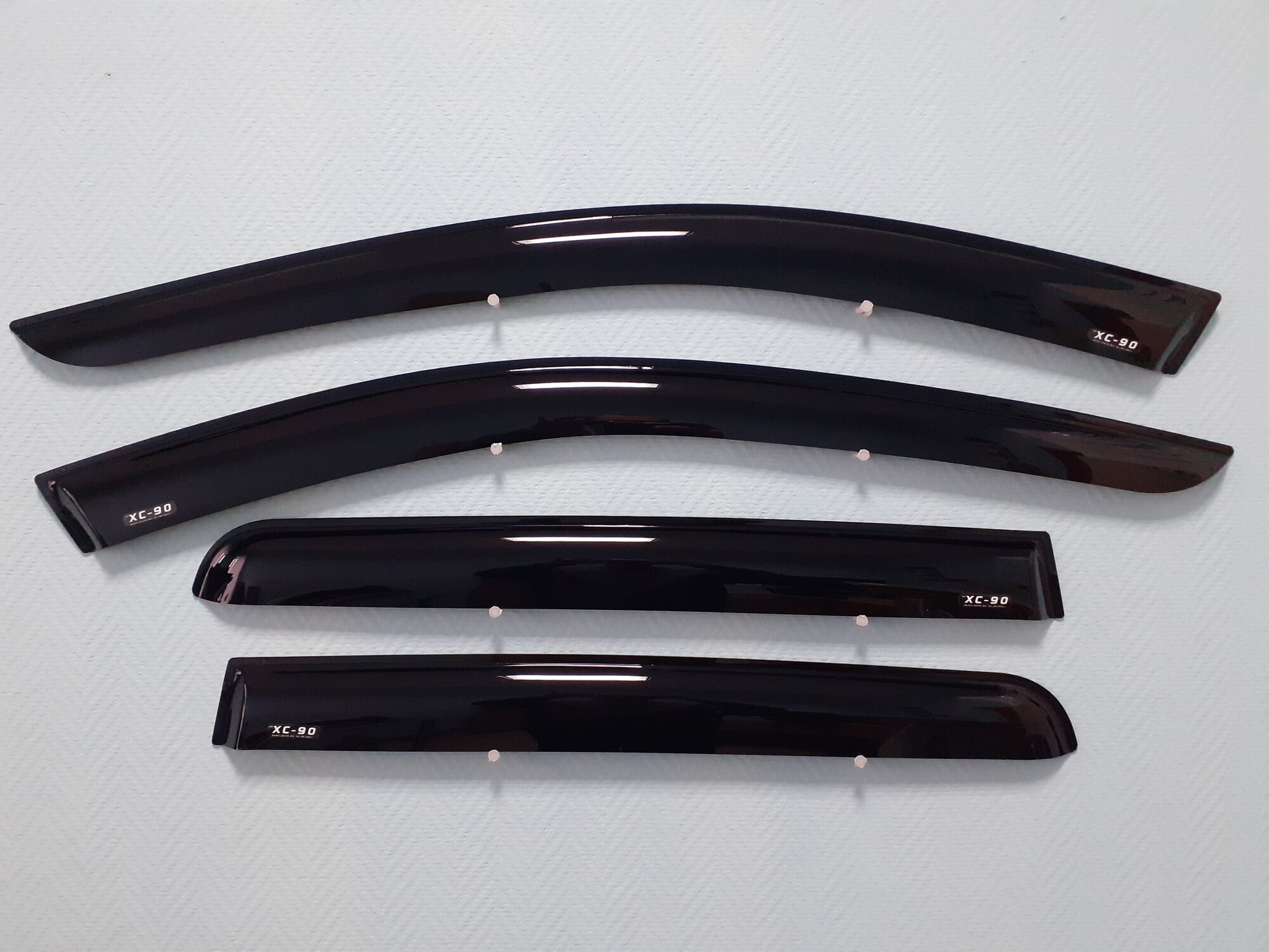 Дефлекторы окон Volvo XC90 с 2003 по 2014, к-т 4 шт, скотч 3M