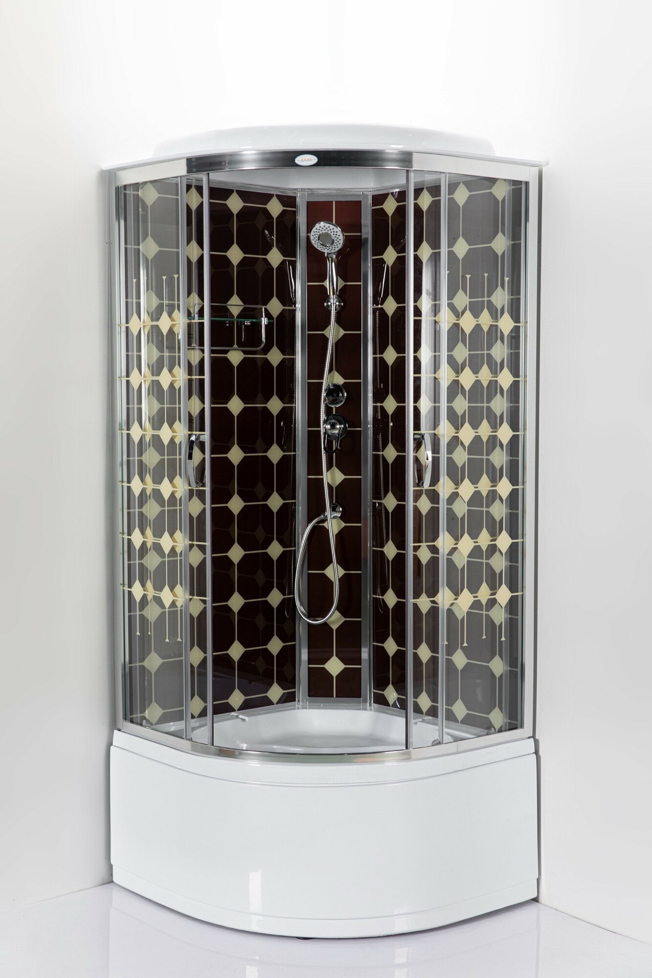 Душевая кабина SENTA 100*100*215 высокий поддон, прозрачное стекло