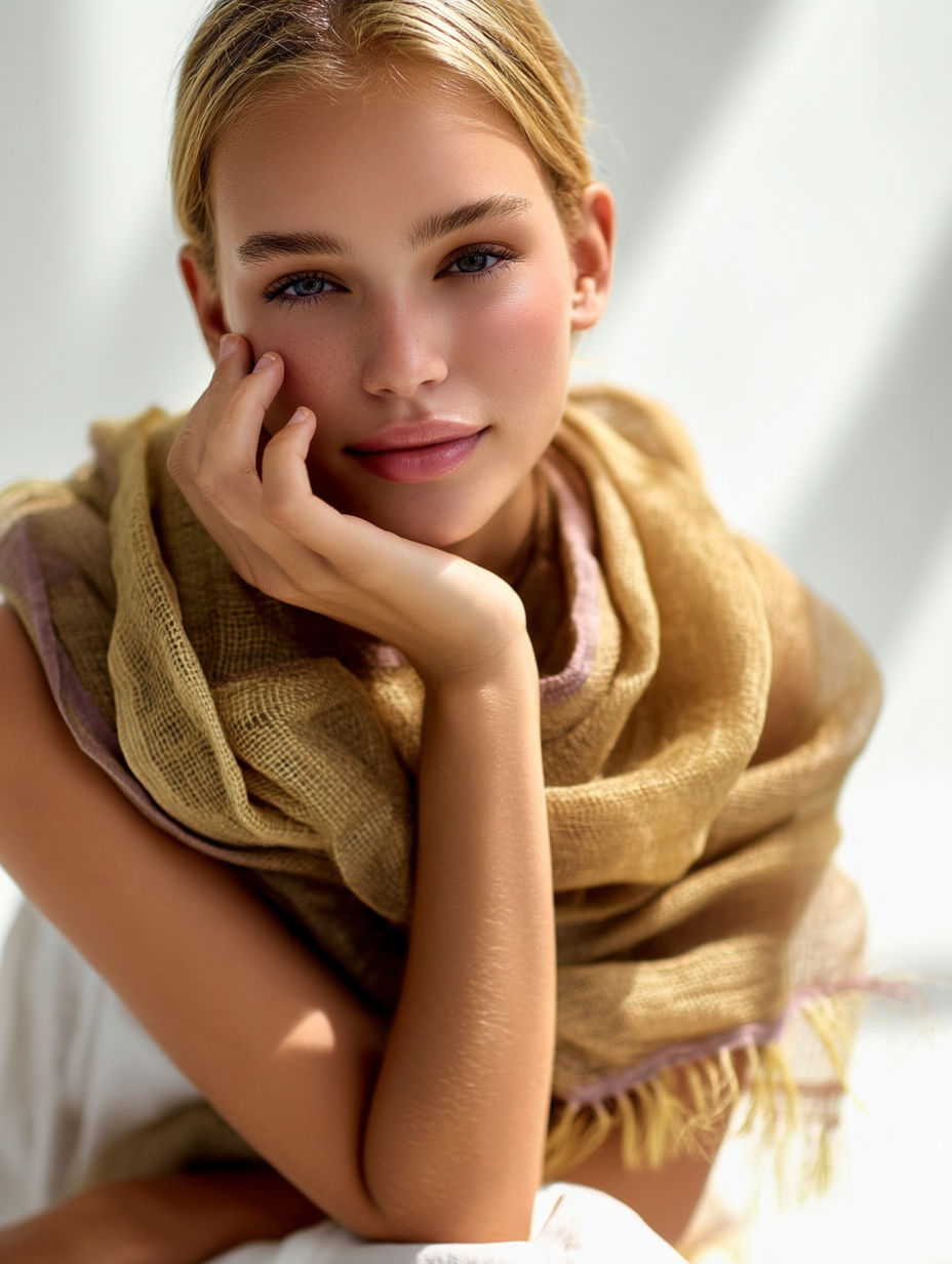 Шарф LELIN Вуаль однослойная для женщин