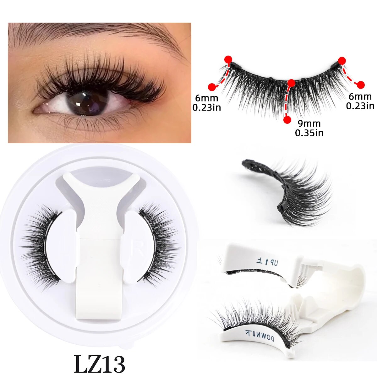 Магнитные накладные ресницы SHIDISHANGPIN 1Pair LZ13