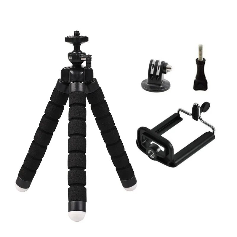 Гибкий штатив для смартфона и GoPro, черный, Set 2