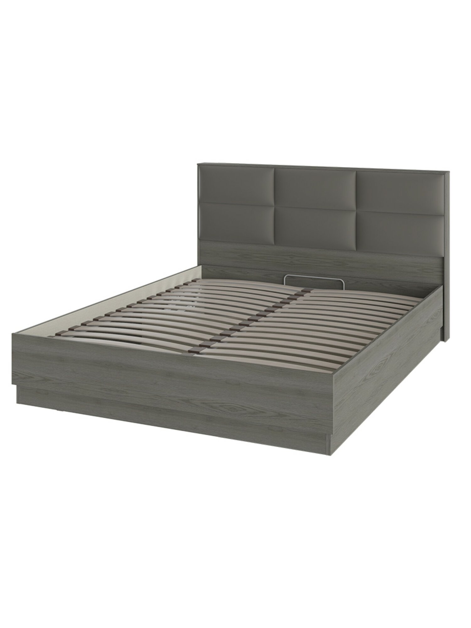 Кровать с ПМ «Либерти» (с подъемным механизмом) с заглушиной - СМ-297.01.002 Хадсон, Ткань Грей