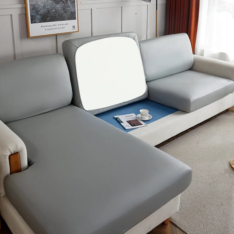 Водонепроницаемые эластичные чехлы для дивана Г-образной формы, размеры и цвет в ассортименте, E2 ( 95-135cm ) 1pc, Голубой