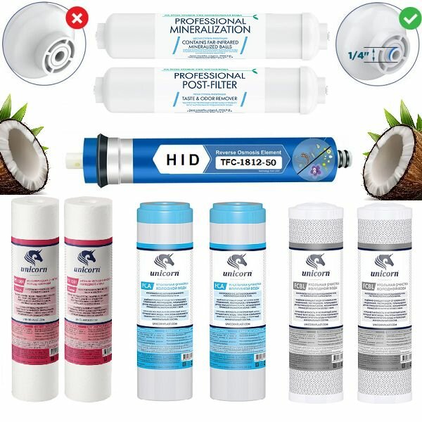 Комплект сменных картриджей Стандарт 6 годовой совместим со всеми системами