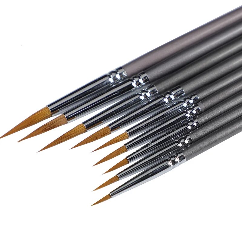 Jowoart кисти для акварели из соболя 9 шт.