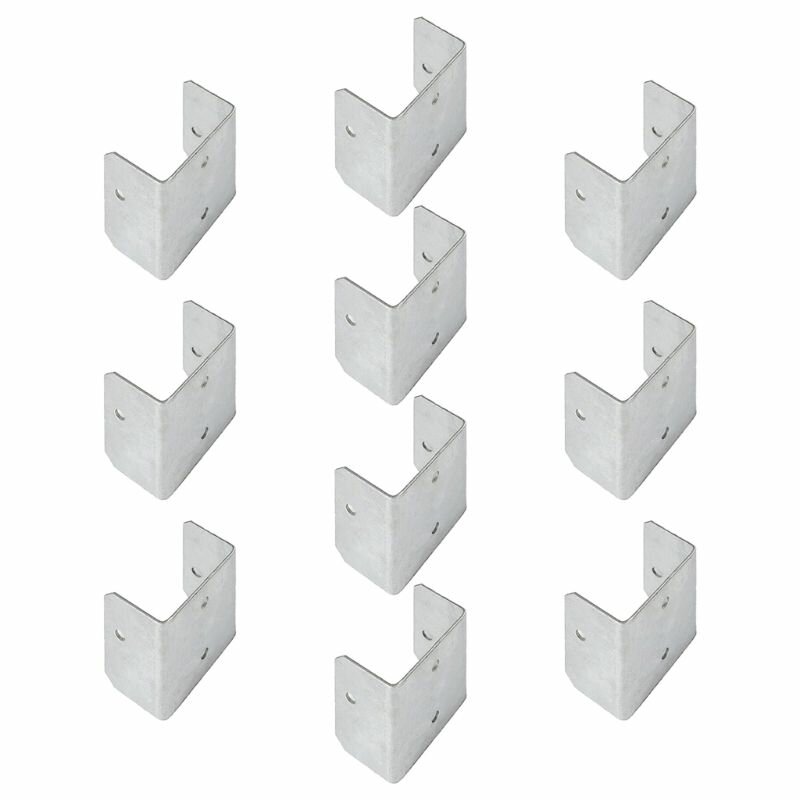 Крепления для забора из оцинкованной стали.