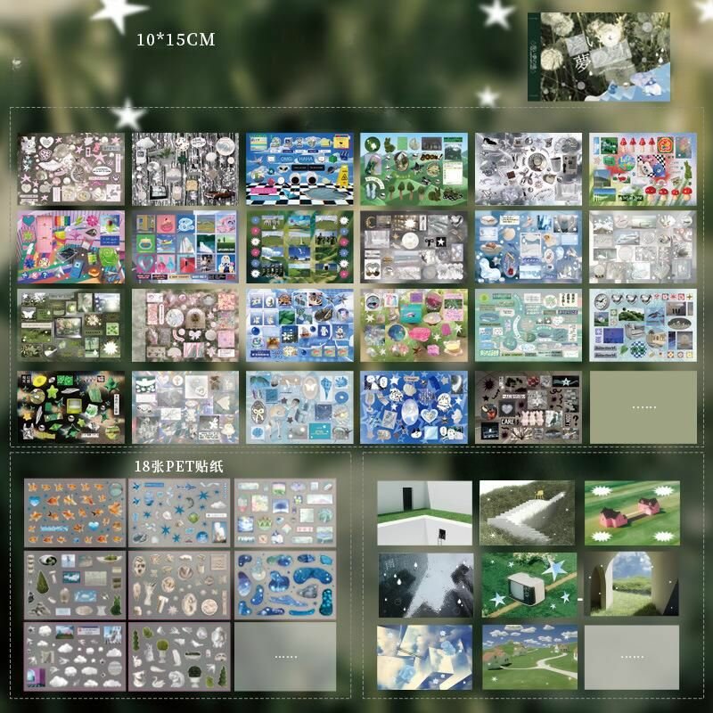 Японский стикербук; декоративный блокнот