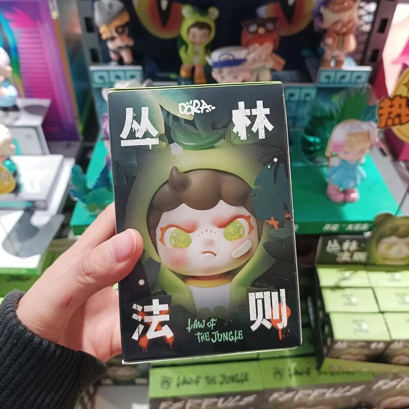 Фигурки Dora Blind Box Jungle Law Series Luo Jiujiu Зеленый, Blind box 1pcs