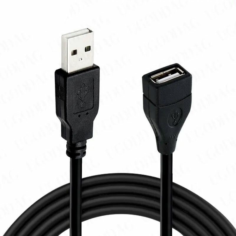 Удлинительный кабель USB 2.0 длиной 0,6 м/1 м/1,5 м, сверхскоростной удлинительный кабель для передачи данных для проектора