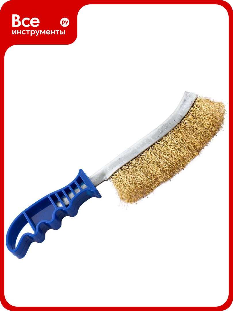 Металлическая щетка DolleX с пластмассовой ручкой, в блистере BRM-240, 240 х 17 мм, 100 г