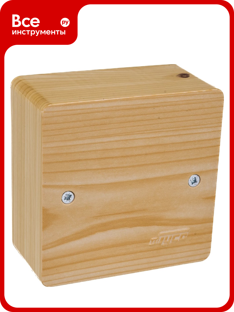 Универсальная коробка для кабель-каналов Рувинил 85х85х42 сосна IP40 65015-27М