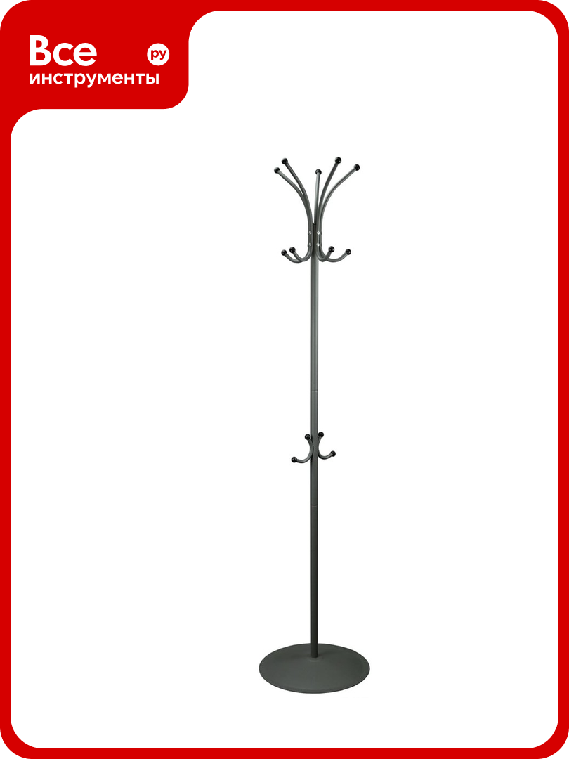 Напольная вешалка Мебелик Пико 4 серый бетон 5432, пластиковая, защищенная