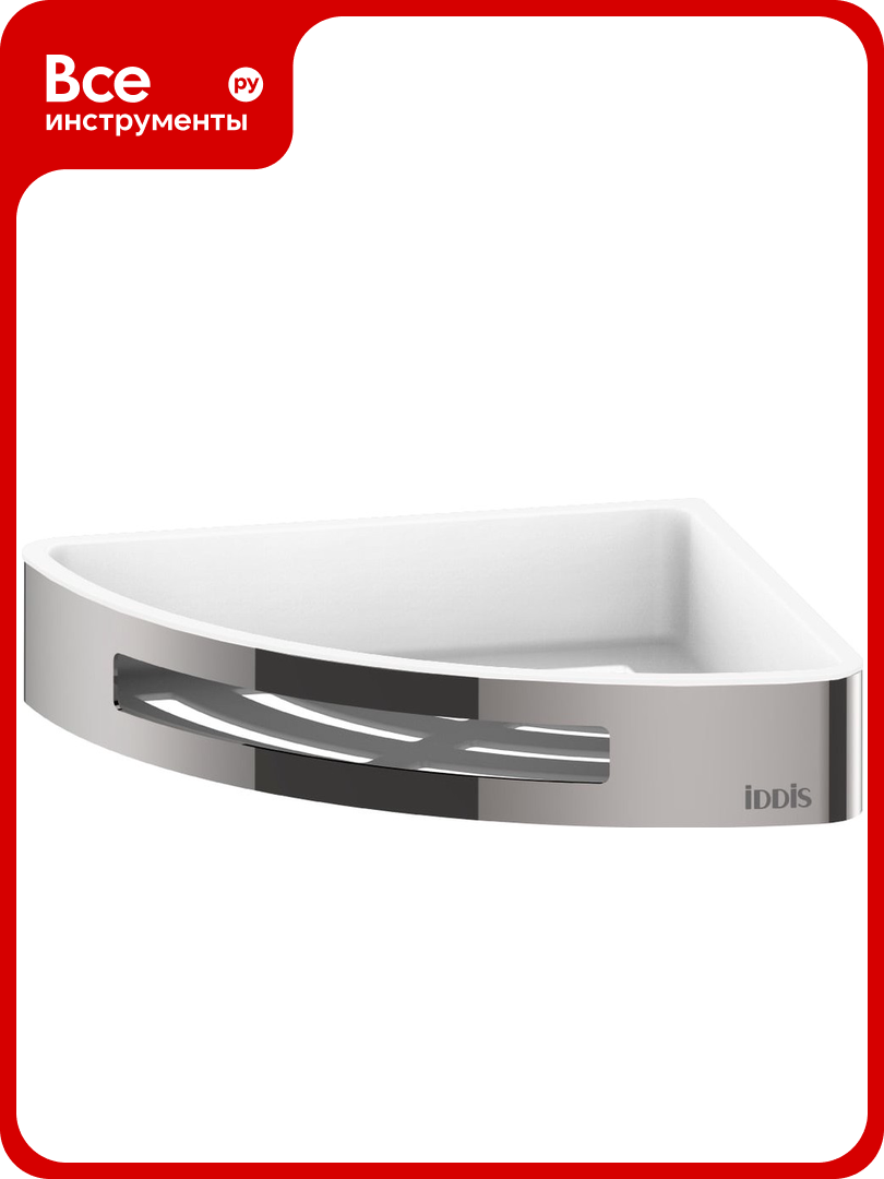 Угловая полка IDDIS нержавеющая сталь, полированная SHE11SPi44