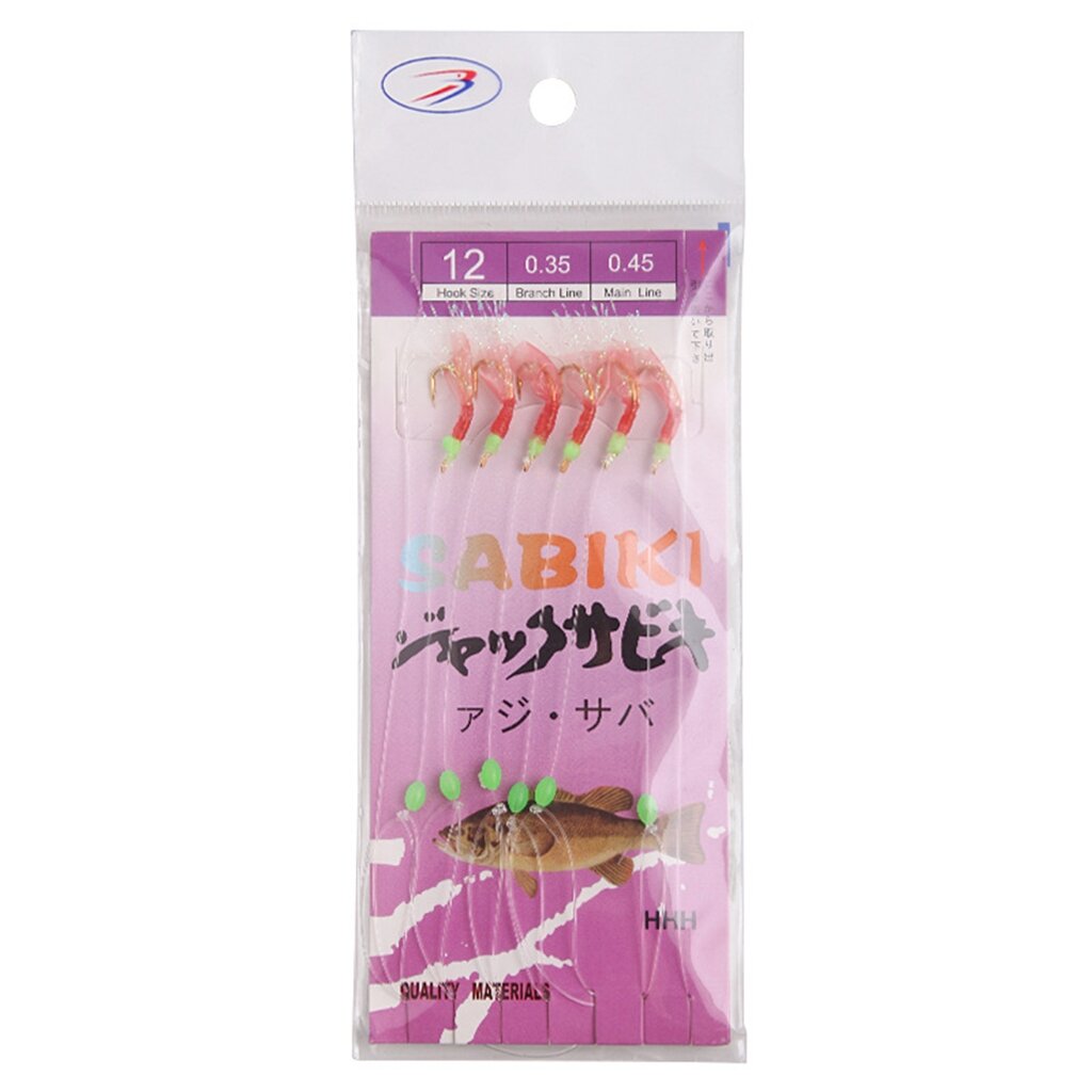 6шт Рыболовный крючок со Светящейся Бобовой нитью, Воблеры, Приманки, Снасти Долговечные