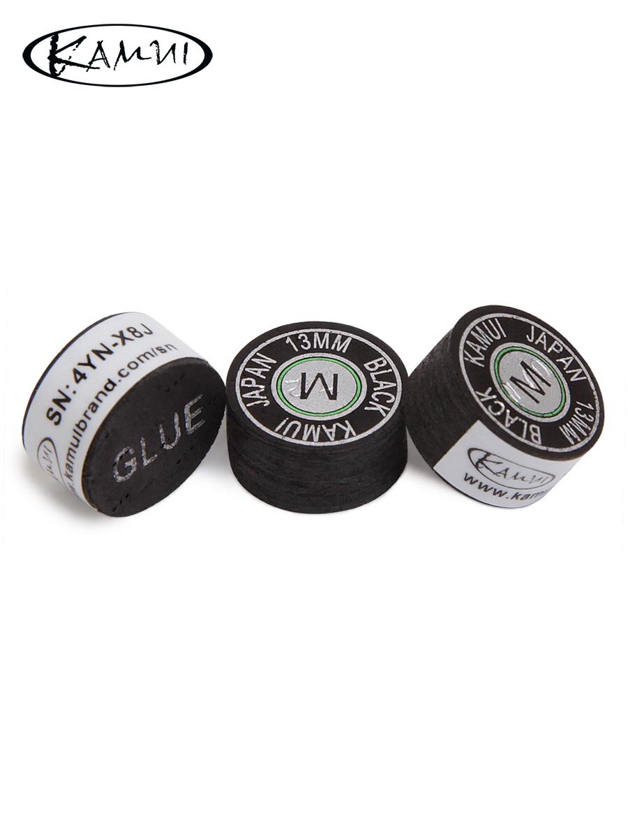 Наклейка для кия Kamui Black 13 мм Medium, многослойная, 1 шт.