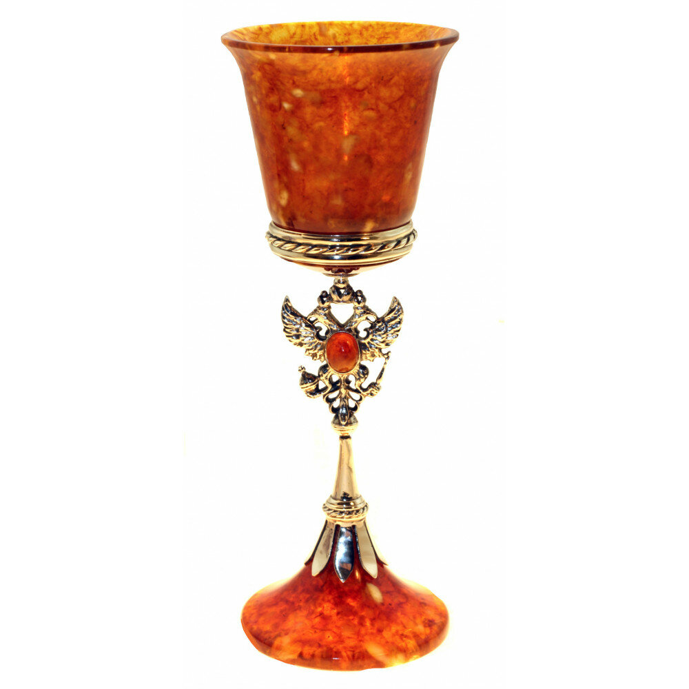 Бокал для вина "Державный" из янтаря