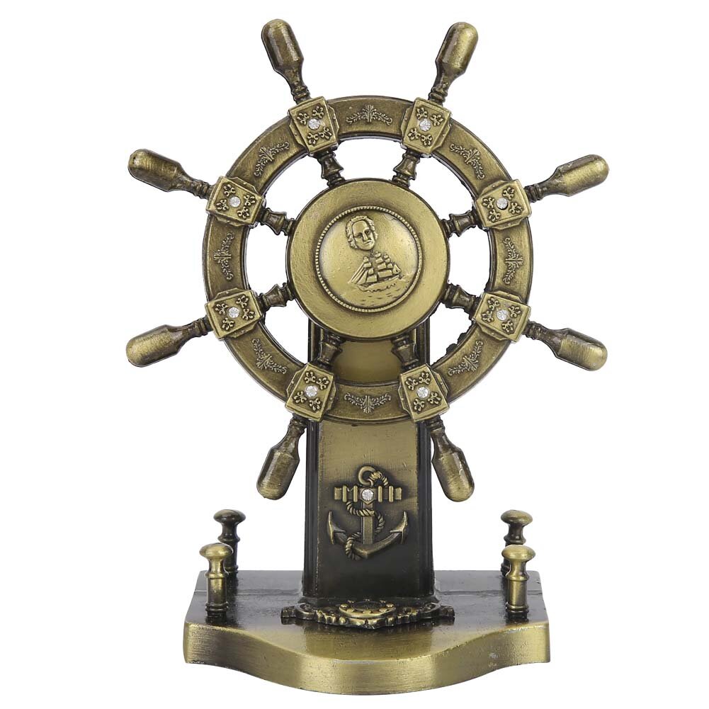 Модель штурвала для лодки в европейском стиле, кормовой руль, украшение для домашнего стола, морской орнамент для офиса и гостиной