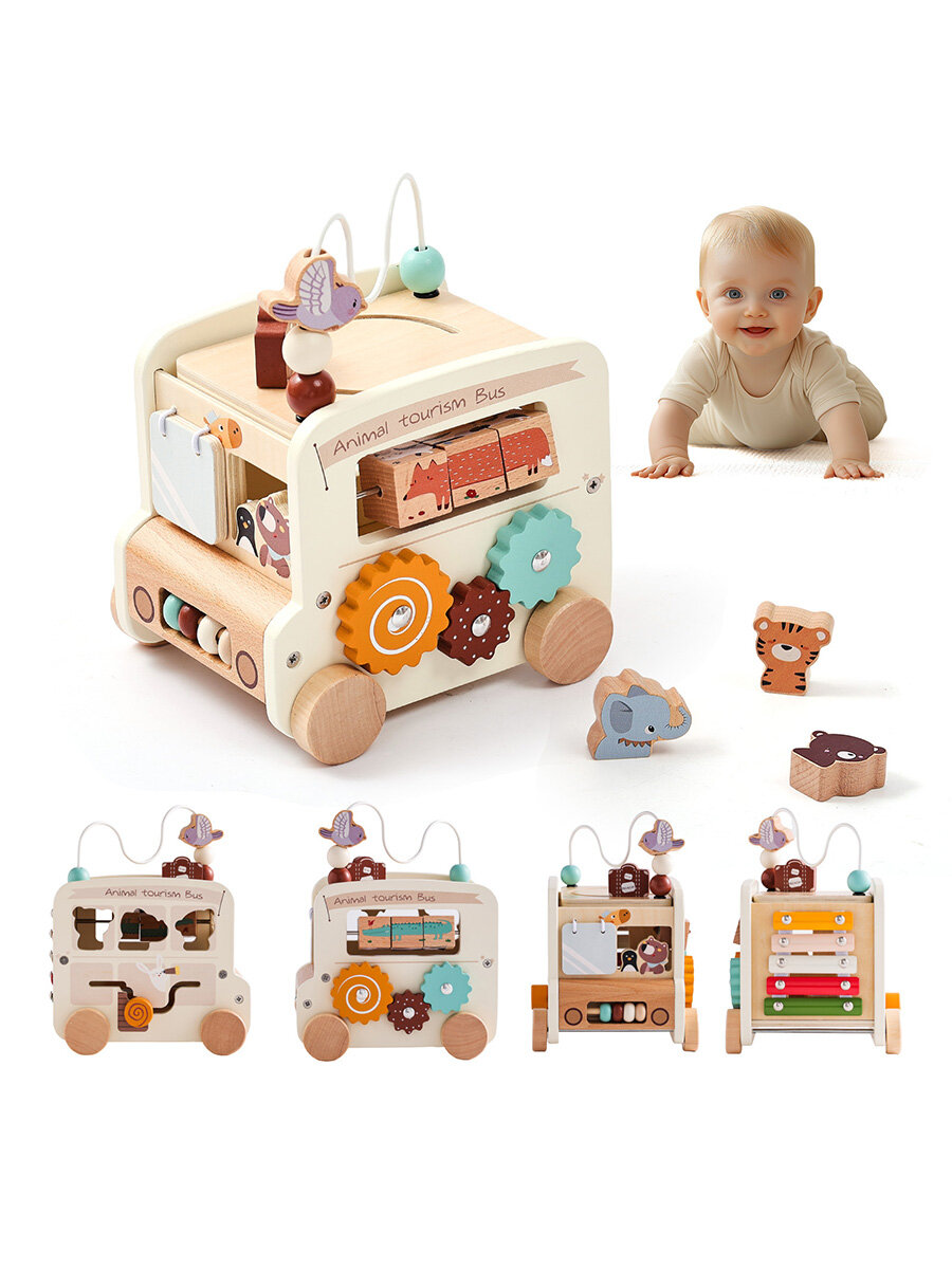 Деревянные переносные сортировочные игрушки для сарая