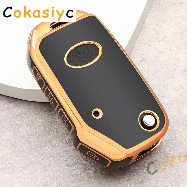 Защищенный брелок, модный чехол из ТПУ для автомобильного ключа, чехол для KIA Sportage Golden Black