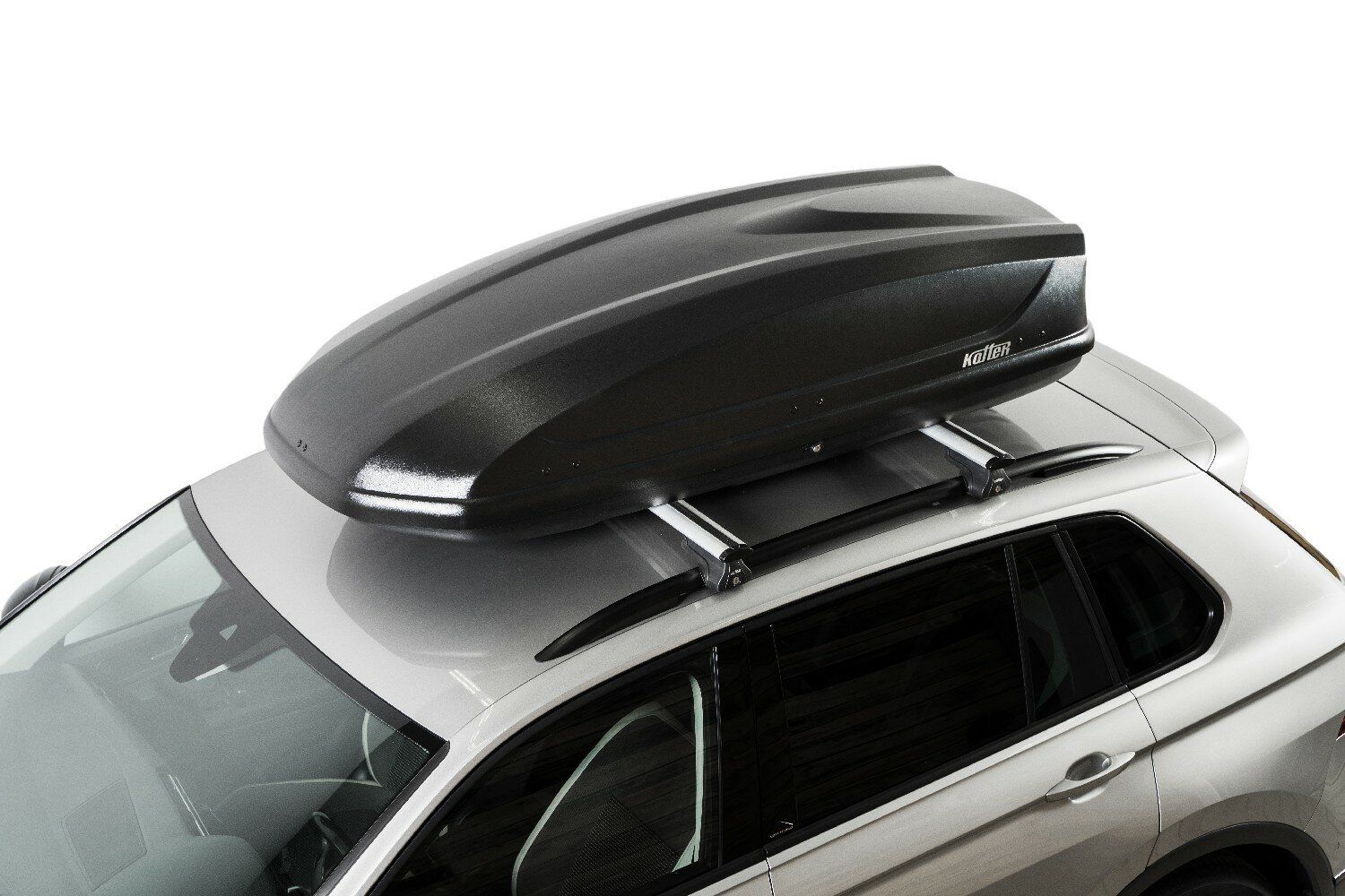 Автомобильный бокс (багажник на крышу) Koffer 1860х860х420 черный матовый (d.