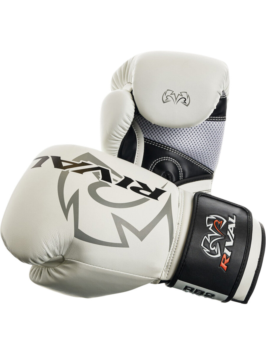Боксерские снарядные перчатки Rival Boxing RB2 белые оригинал M