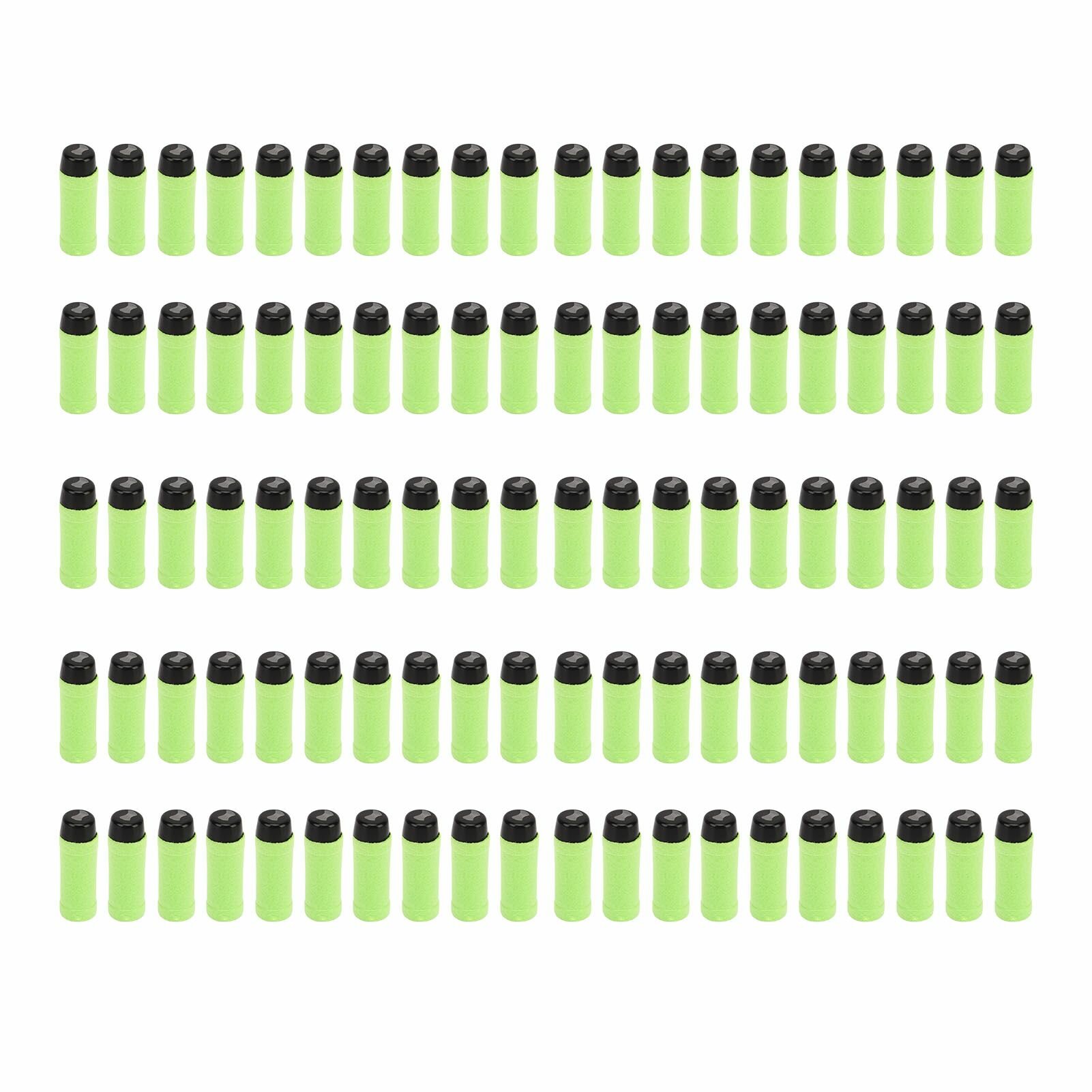100 шт. шарики для стрельбы из пены EVA, мягкие дротики, легкие и безопасные для детей, игрушки для стрельбы, зеленые