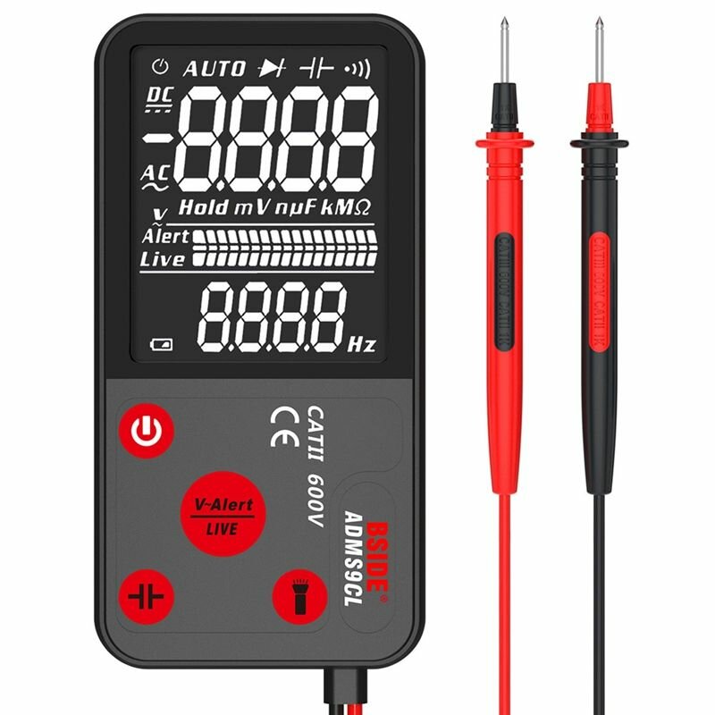 Цифровой мультиметр MyPads BSIDE ADMS9CL с ЖК-дисплеем TRMS 9999 отсчетов