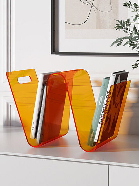 Подставка держатель для книг и журналов Wrangler small оранжевая