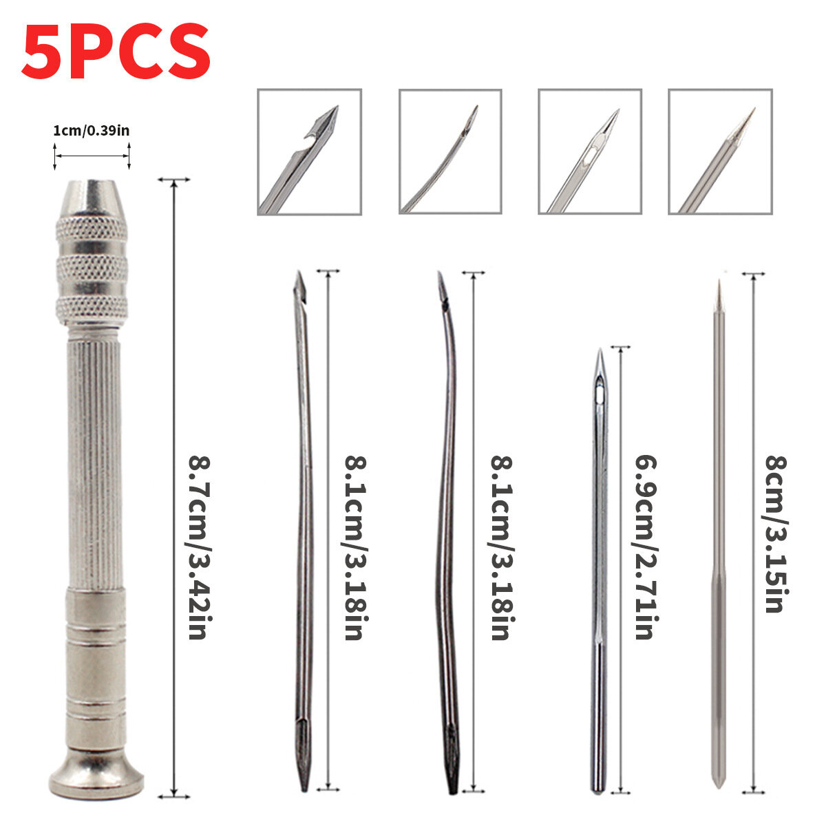 Набор сменных шил Cross-border, кожа, медь, G упаковка
