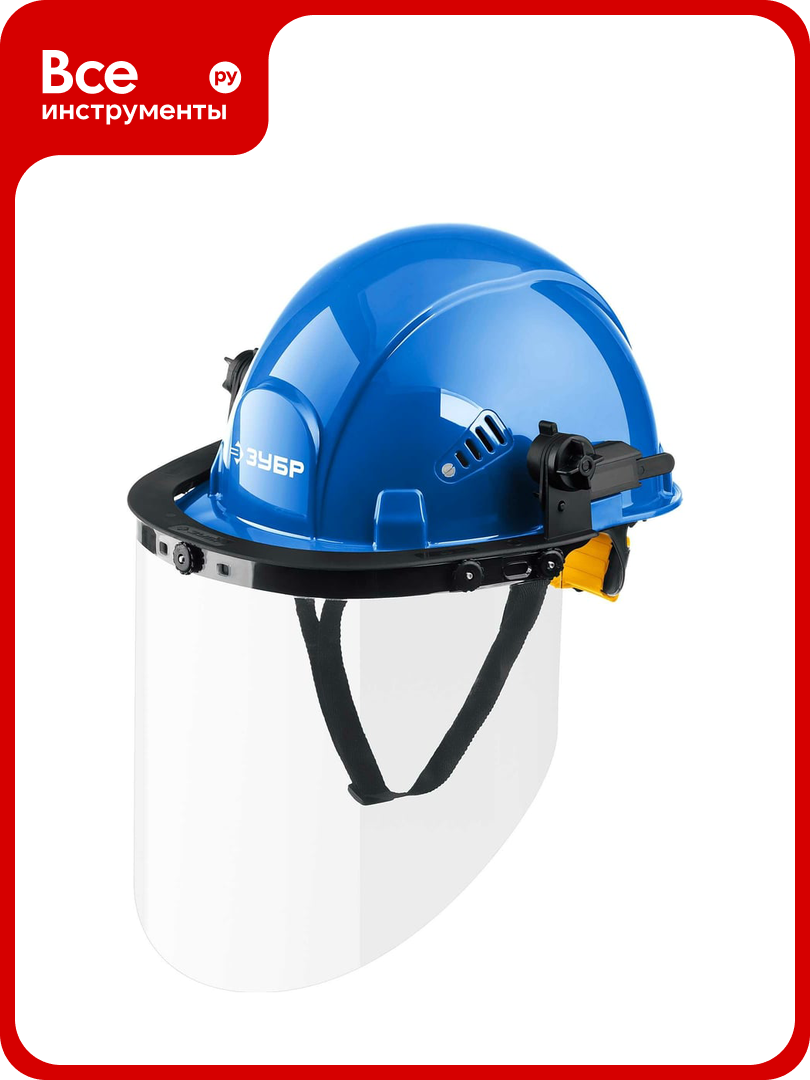 Защитный лицевой щиток-экран ЗУБР заслон, 220x385мм 110853, металл