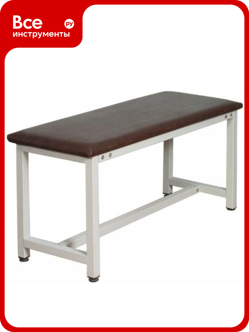 Банкетка CK БК-1-1500, винилискожи отличается долговечностью, металлический каркас, шоколадная искусственная кожа