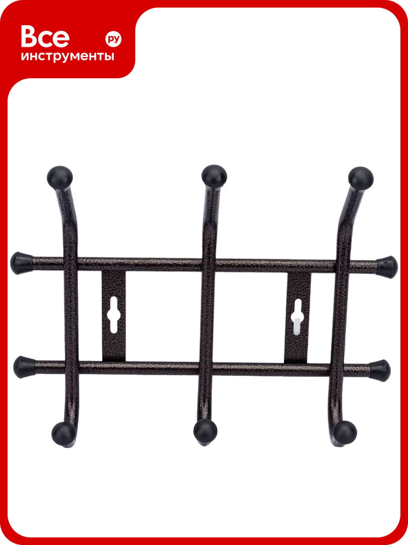 Настенная вешалка Nika ВНТ3/А медный антик, с полимерным покрытием