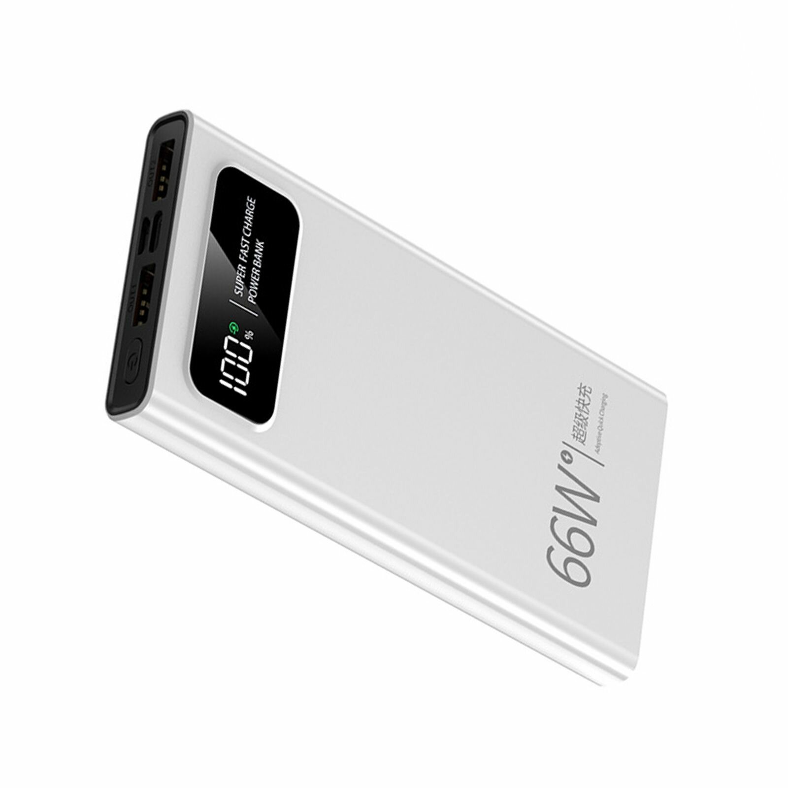 Емкостное зарядное устройство мощностью 66 Вт, 20000/30000/40000 мАч с двумя выходами