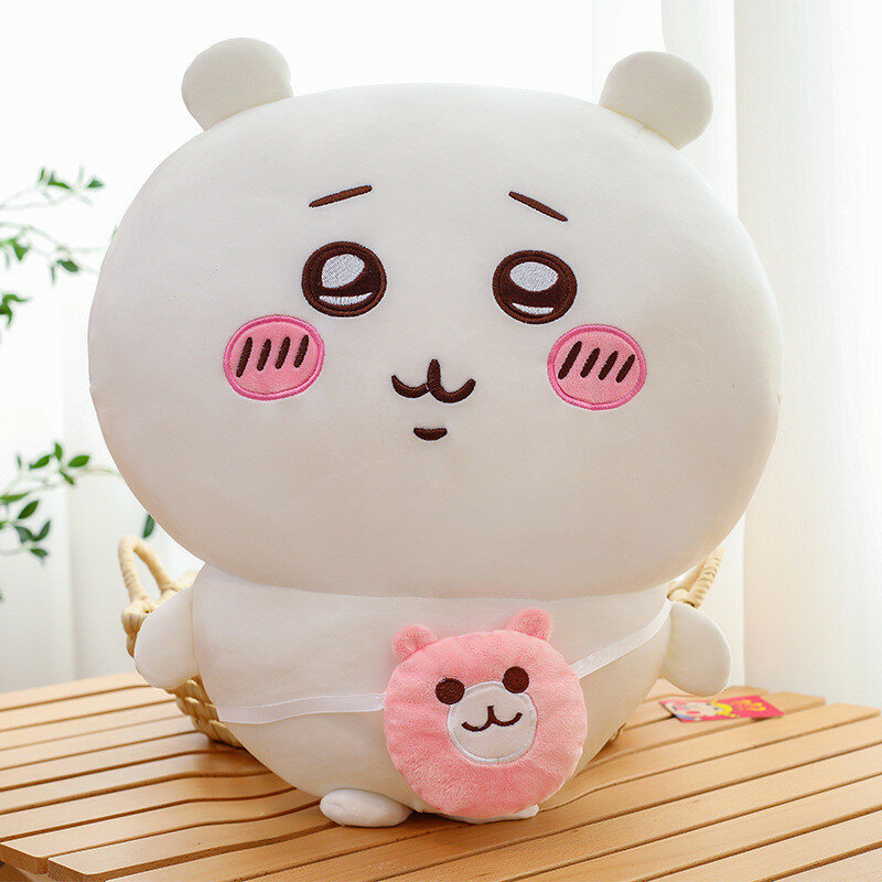 Soft and cuddly Chiikawa bear and cat plush cushion for kids birthday gifts