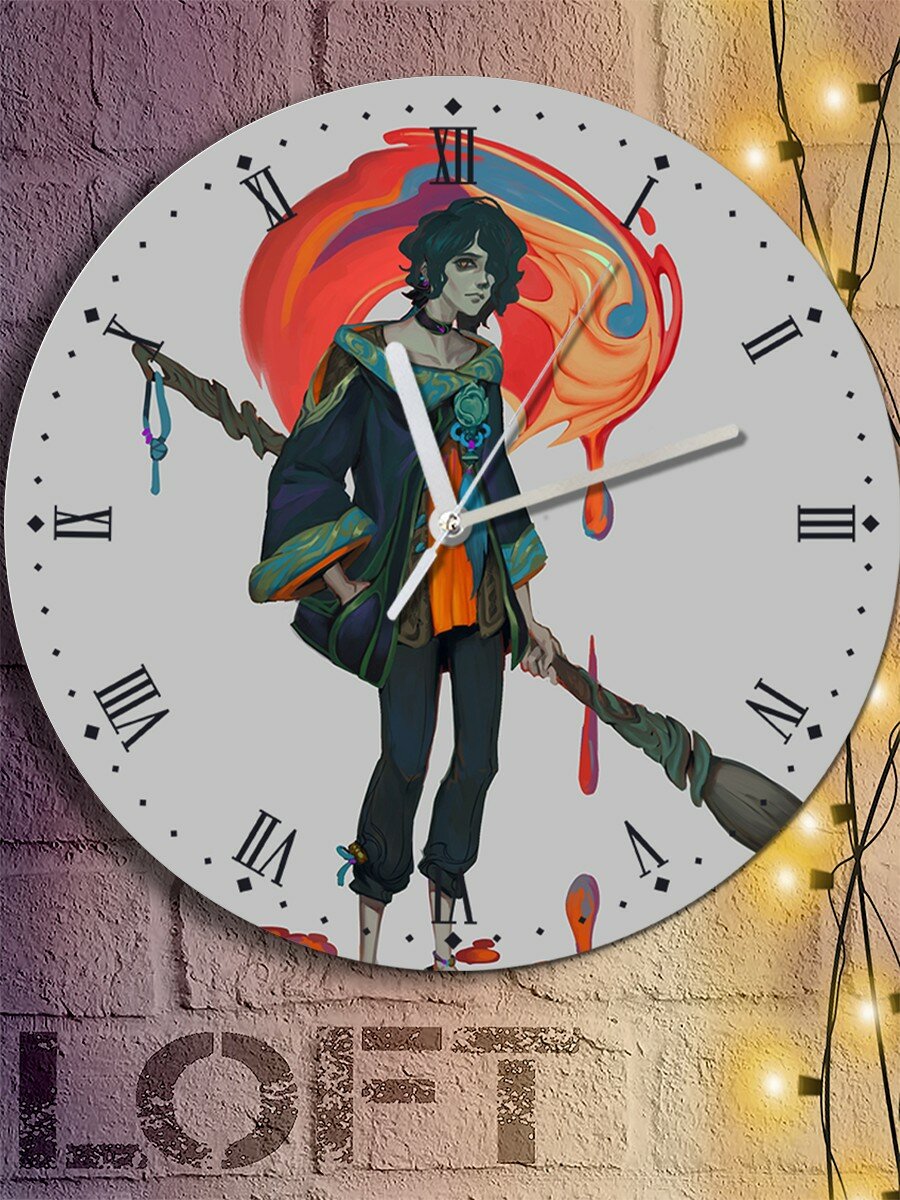 Настенные часы УФ с принтом игры league of legends (лига легенд, лол, аркейн, хвэй) - 7411