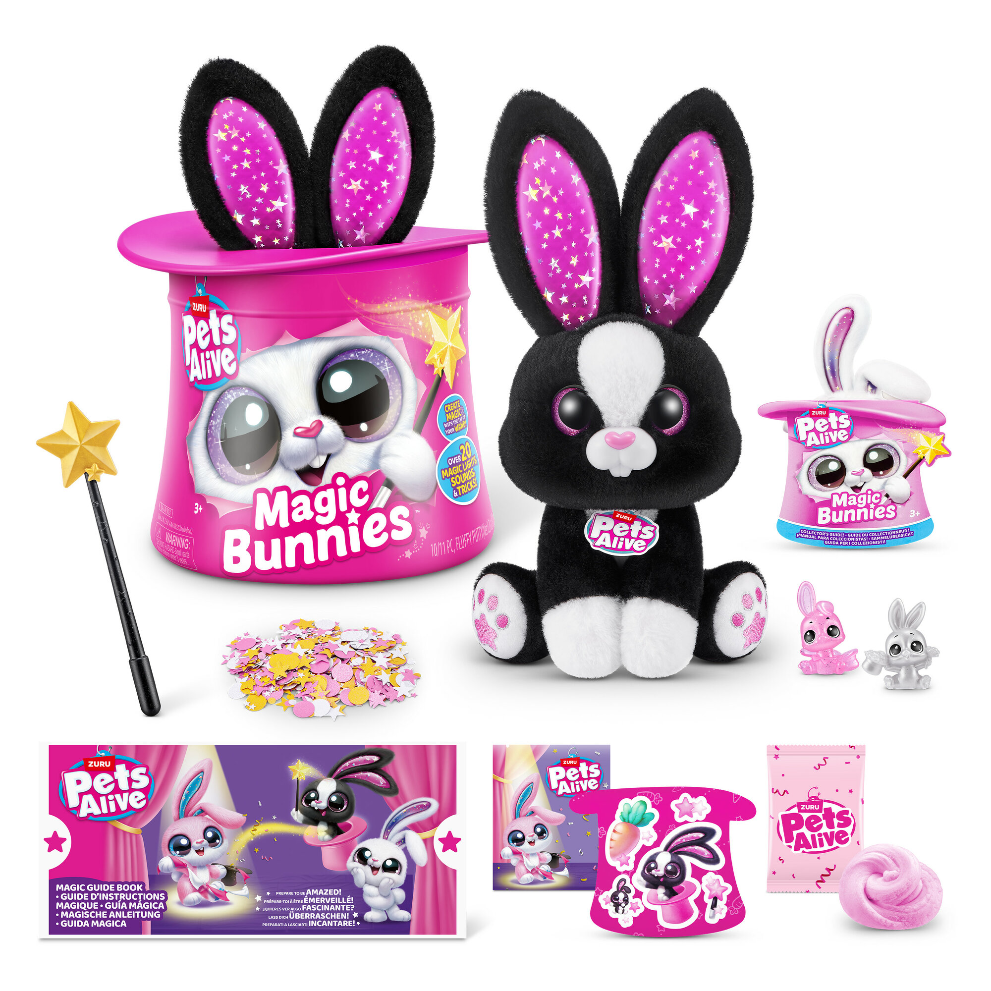 Игрушка Pets Alive Magic Bunny Черный кролик