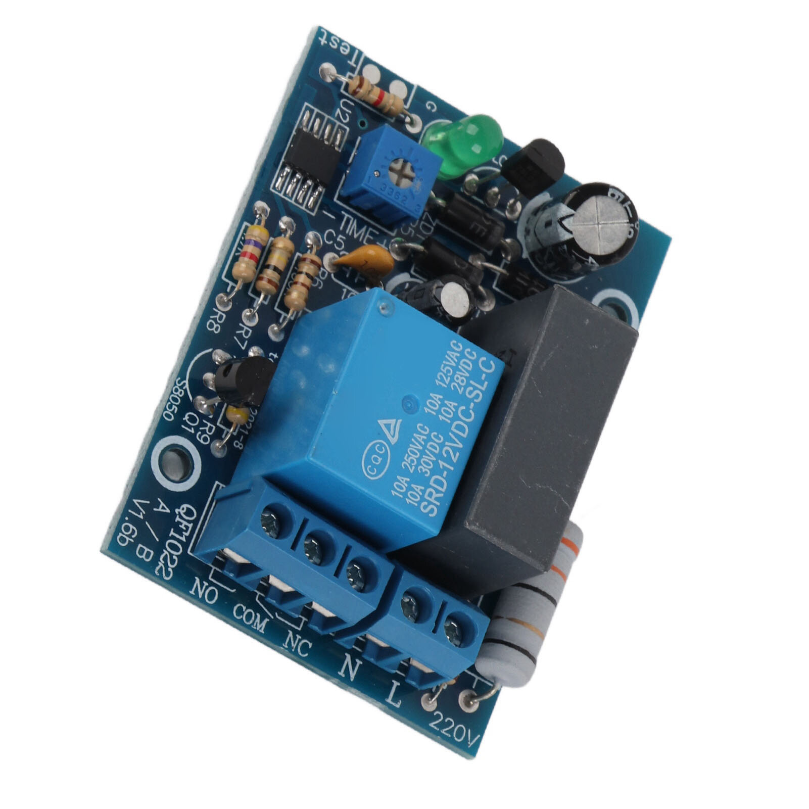 Регулируемый таймер задержки выключения, модуль реле времени, нагрузка (0~10 сек) 220 В переменного тока