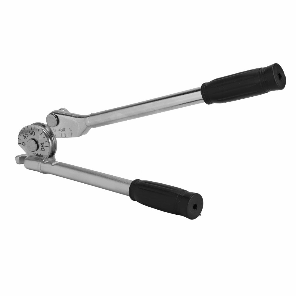 Ручной трубогиб с углом поворота 180° для труб из меди, алюминия и стали диаметром 3/8 дюйма (10 мм).