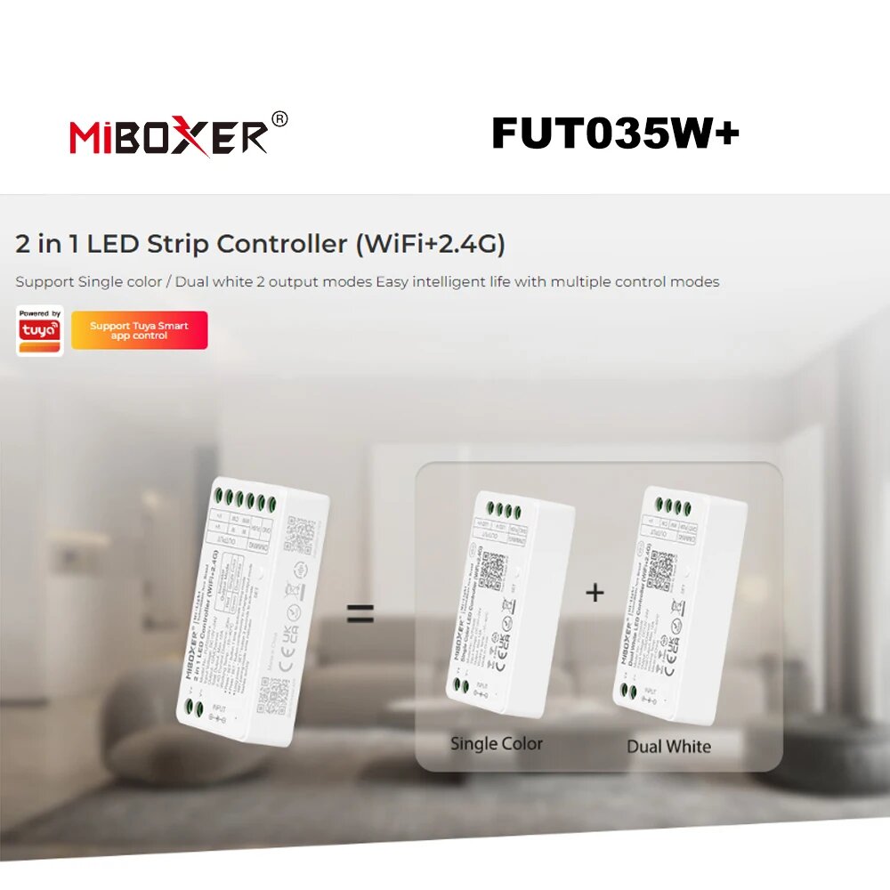 Miboxer FUT035W+ 2in1 WiFi RGB контроллер для LED лент