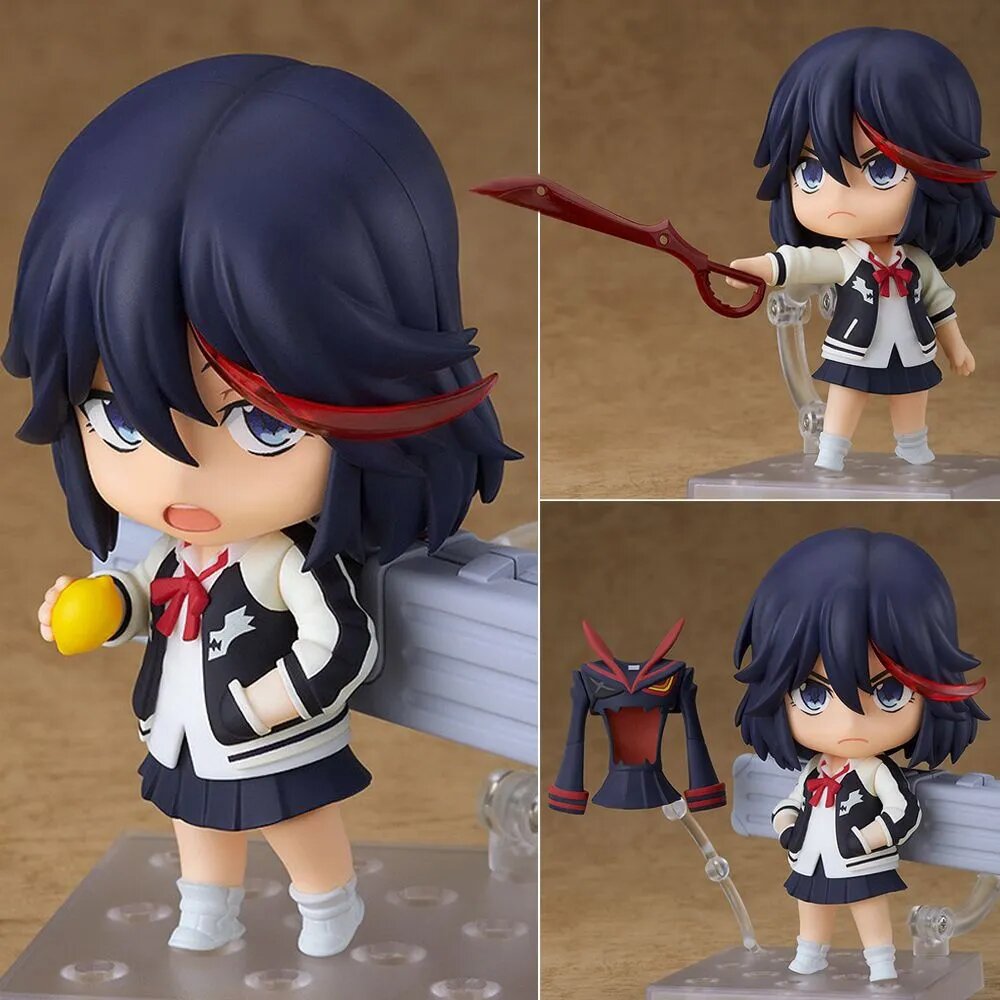 Фигурка Убить или быть убитым Рюко Матой / Kill La Kill Ryuko Matoi Sukajan Jacket Ver. & Kamui Senketsu Нендороид (10см) 1331