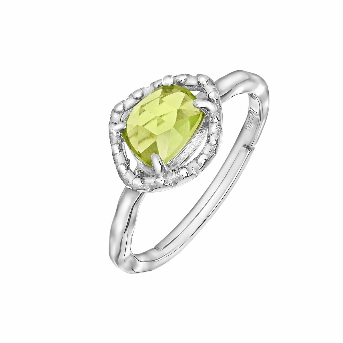 Кольцо, серебро, 925 проба, перидот