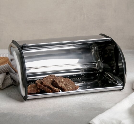 Хлебница "Универсал" Хозяин, 35x24x14см, серебристый, металл